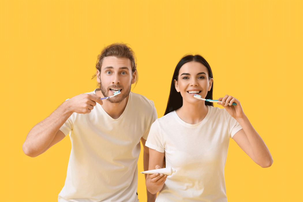 YOUNG ADULTS FOR A TOOTHPASTE BRAND SHOOT