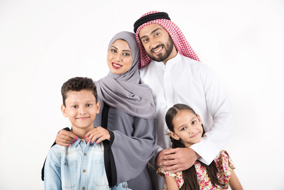 REAL LIFE ARAB FAMILY FOR A SKINCARE SHOOT